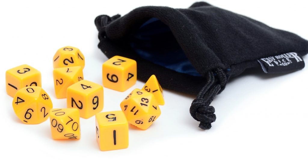 Easy Roller Metal Polyhedral Table Gaming Dice Set & Bag Review